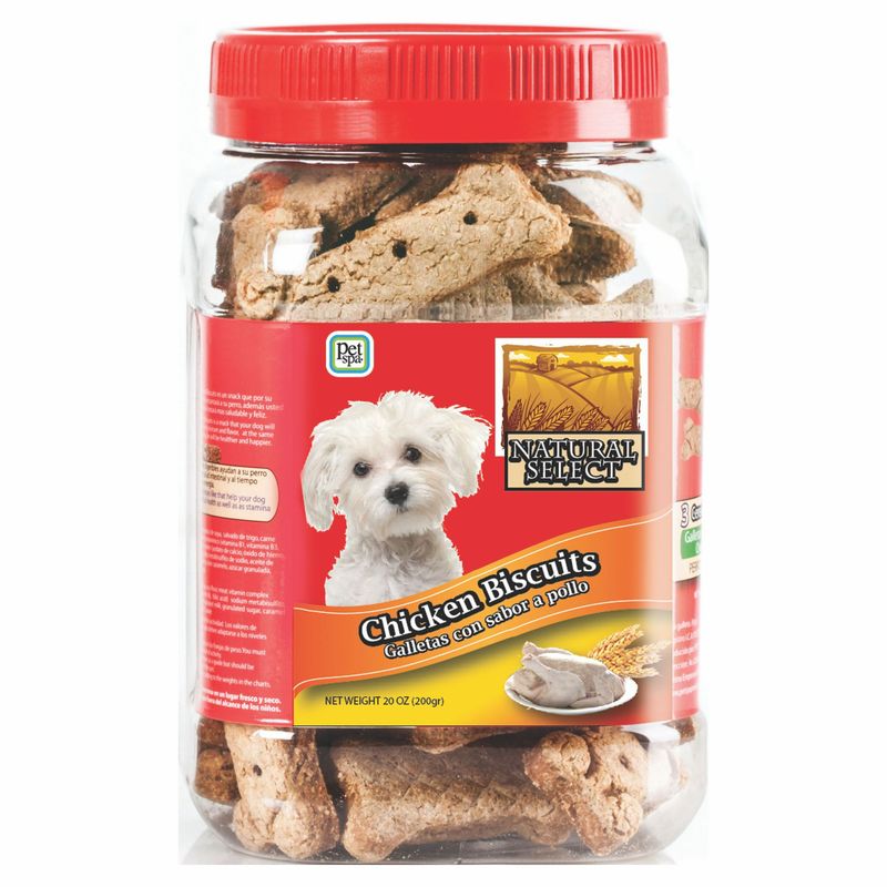 Snack Para Perro Galleta Pollo Bombonera Natural Select 454g GENERICO ...