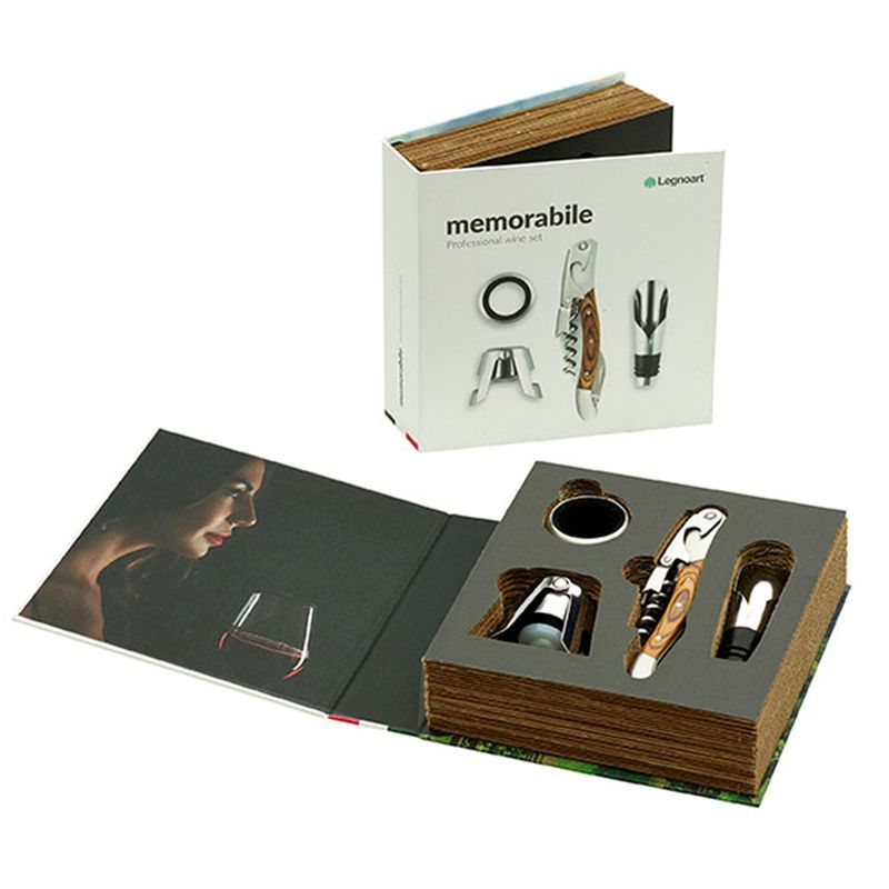 Kit de Vino Memorabile Connoisseur 4 Piezas GS-3 LEGNOART | falabella.com