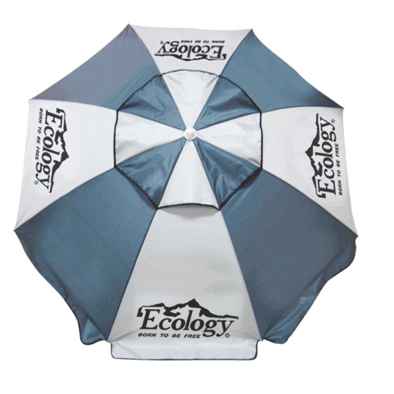 Parasol Playa 1.9 m Protección Uv Plateado ECOLOGY | falabella.com
