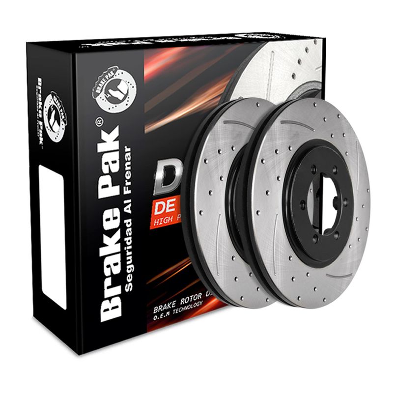 Set X2 Discos De Freno Brake Pak Para Ssangyong Rexton I High ...