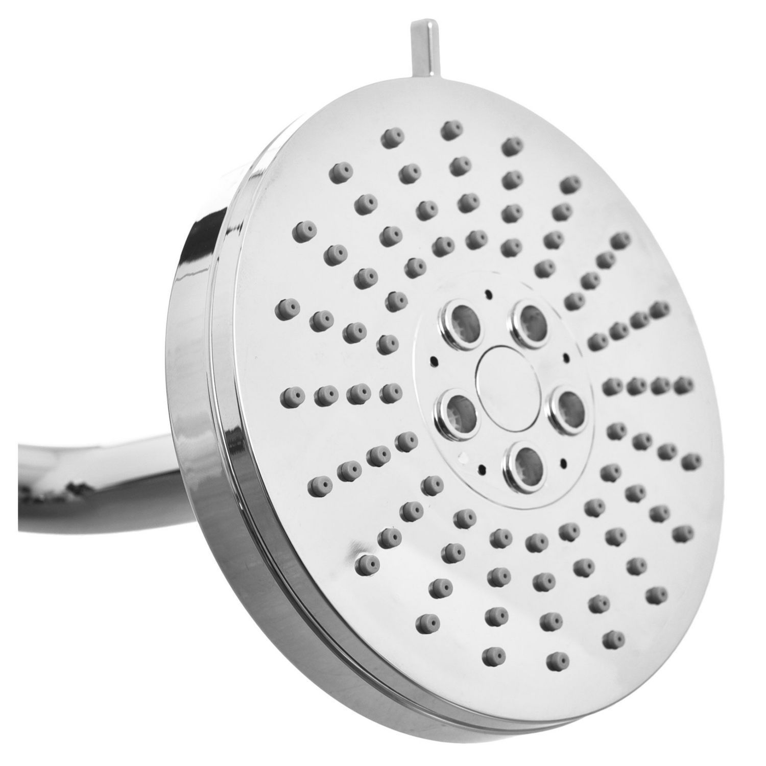 Regadera De Ducha Redonda 12 Cm Abs Brazo 15 Cm - Homecenter.com.co