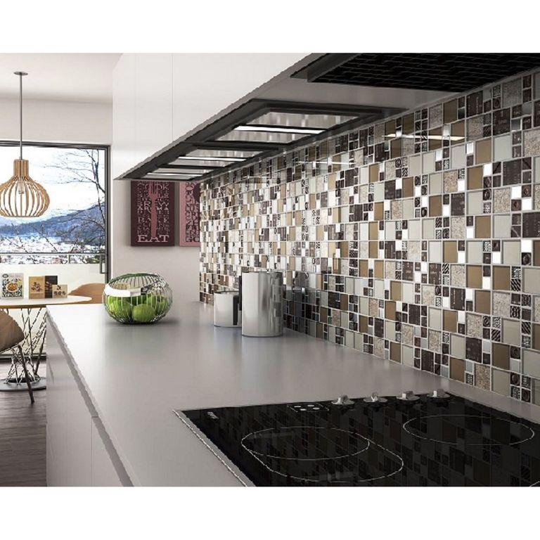 Mosaico Malla Carnaval 30x30cm Marrón INTERMATEX | falabella.com