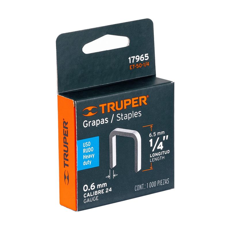 Grapadora Uso Rudo Grapas 1/4 Pulgada Truper TRUPER | falabella.com