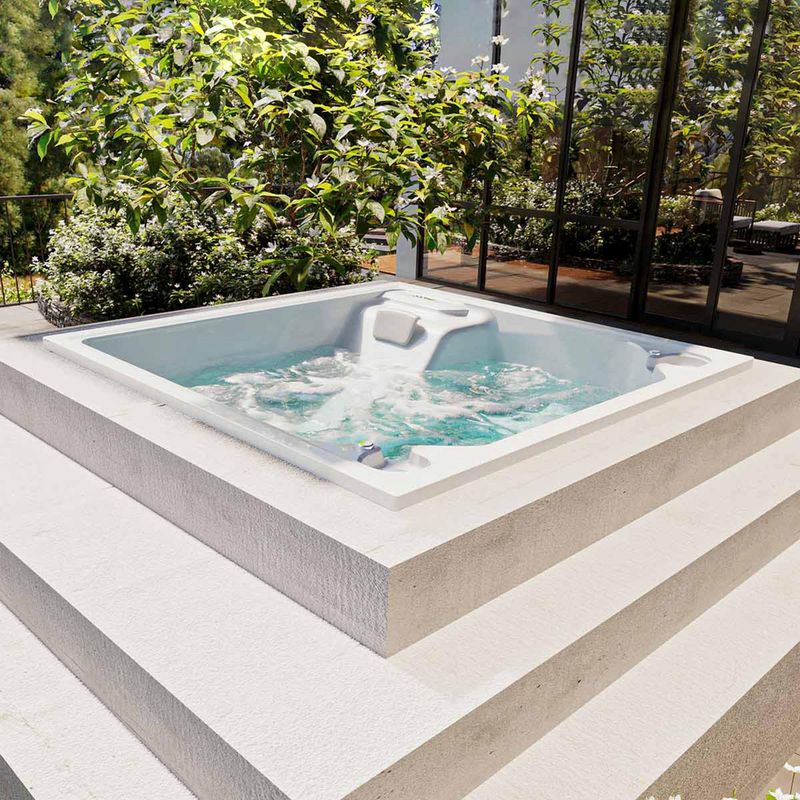 Hidromasaje Chattanoogan 200x200 Blanco-C4 FIRPLAK | falabella.com