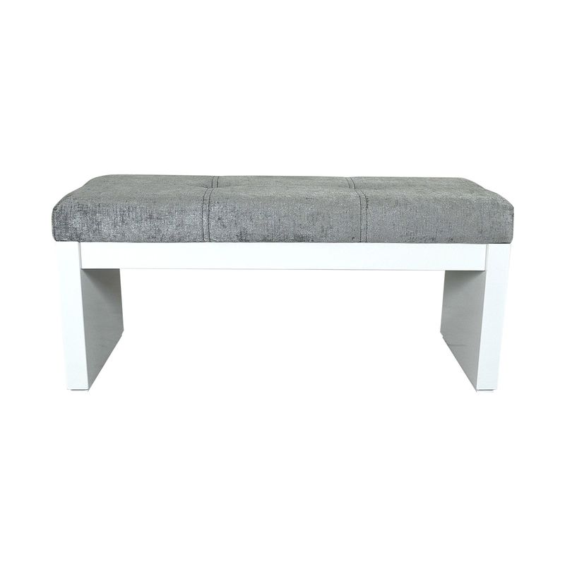 Butaco para Comedor Provenza Jordan 40x100x45 Plomo/Blanco ALBURA ...