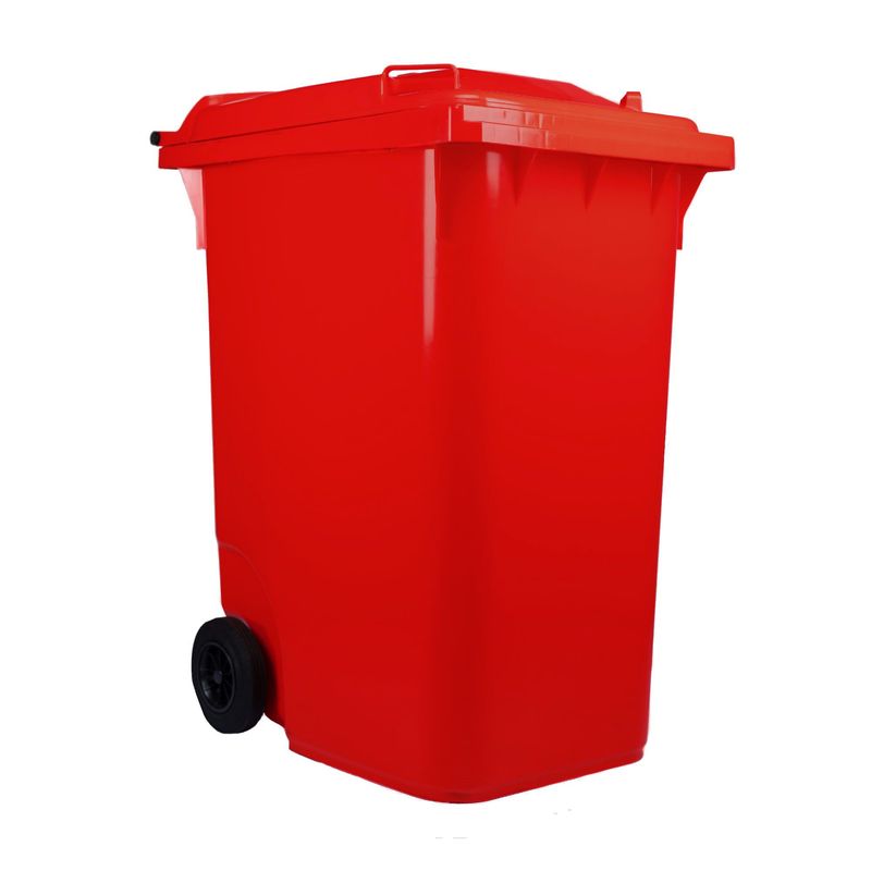 Contenedor Con Ruedas Plástica 360L Rojo Con Tapa WEBER | falabella.com