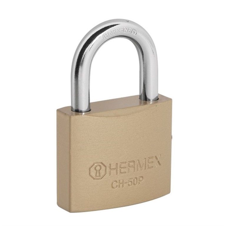 Candado Cuerpo de Hierro Latón En Caja 50mm TRUPER | falabella.com