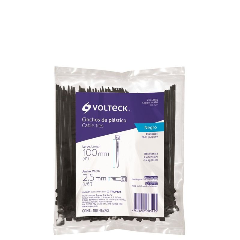 Cinchos Plásticos Tensión 18ib Negro Largo 10cm TRUPER | falabella.com