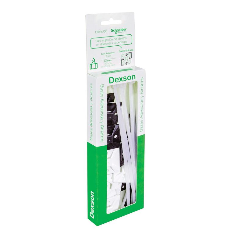 Kit Bases Adhesivas X18Und / Amarres 10X15Cm X20Und SCHNEIDER ELECTRIC ...