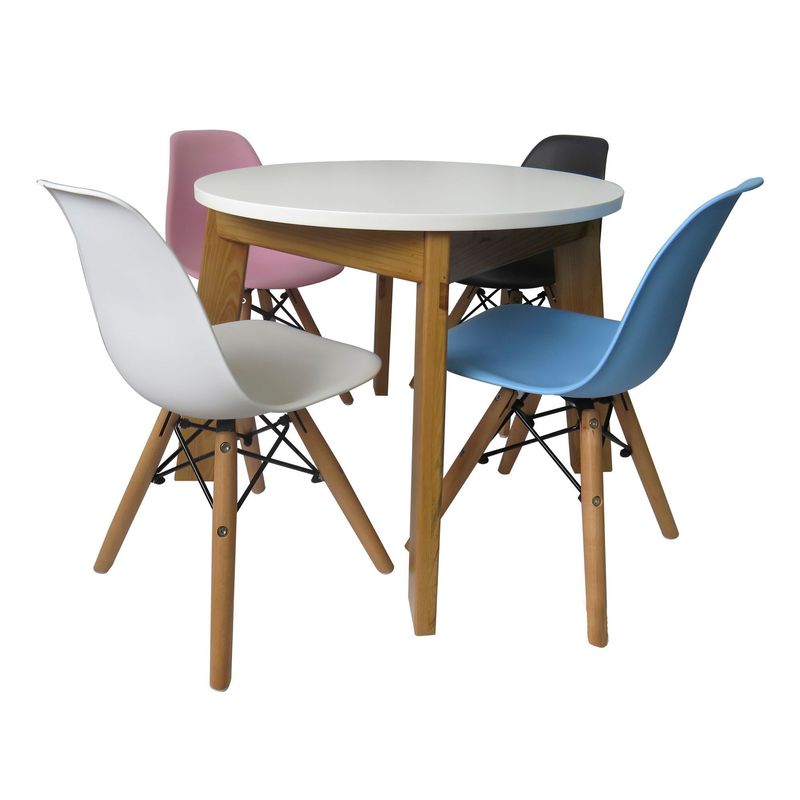 Mesa Infantil Redonda 60x60x52 Blanco EKONOMODO COLOMBIA | falabella.com