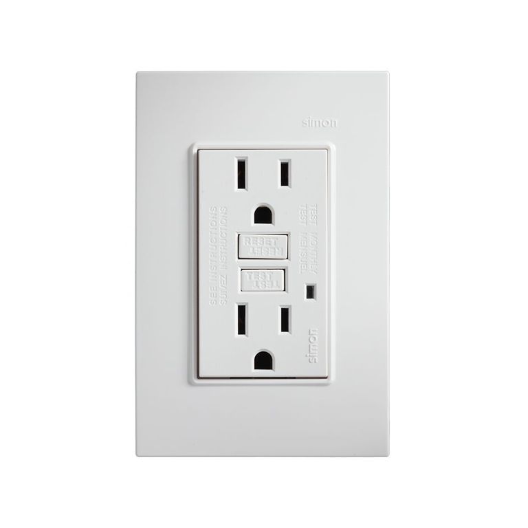 Toma de Corriente Duplex GFCI Blanco SIMON | falabella.com