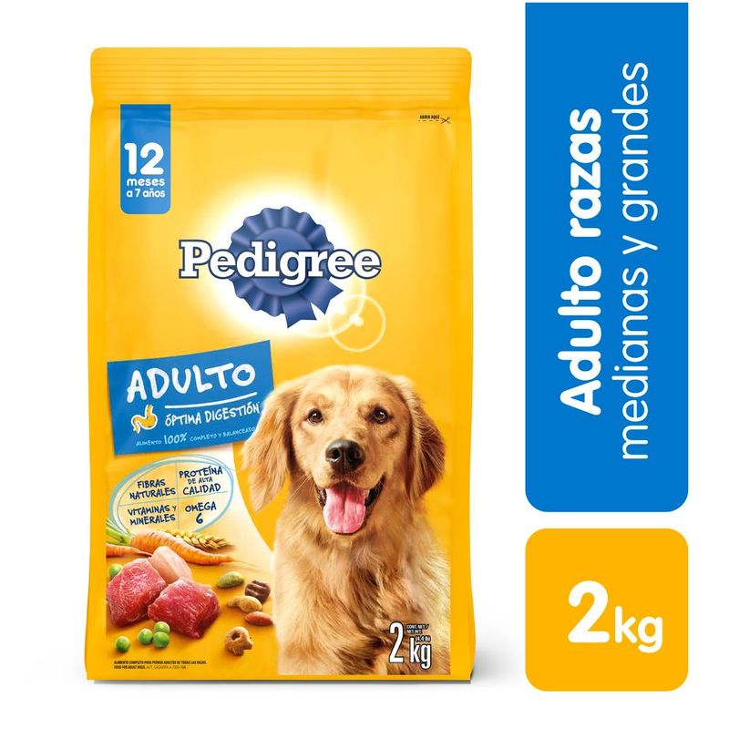 Alimento Seco Para Perro Adulto Raza Grande Pedigree 2 Kg PEDIGREE ...