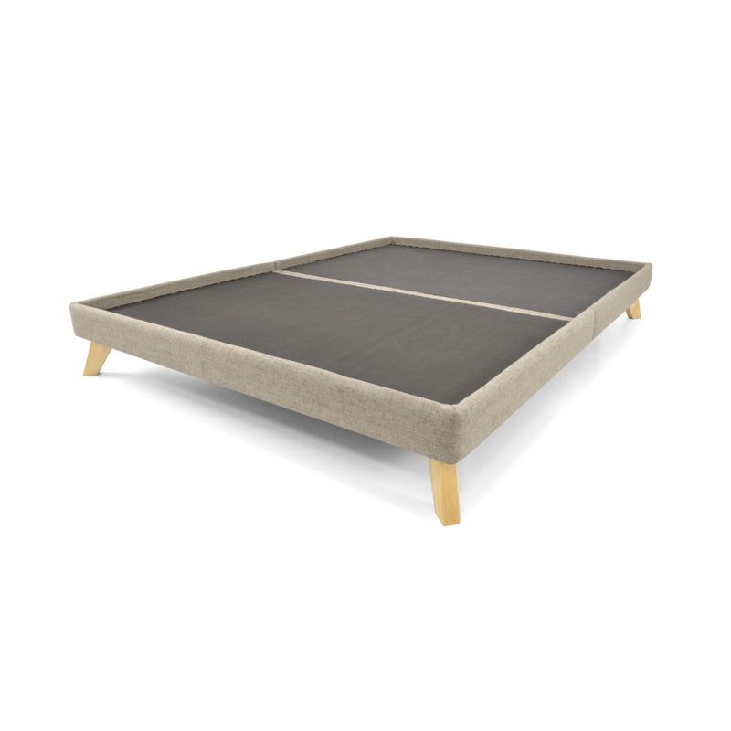 Base Cama Verona Queen 195X165X25.3 Tela Camel HOGAR VENECIA ...