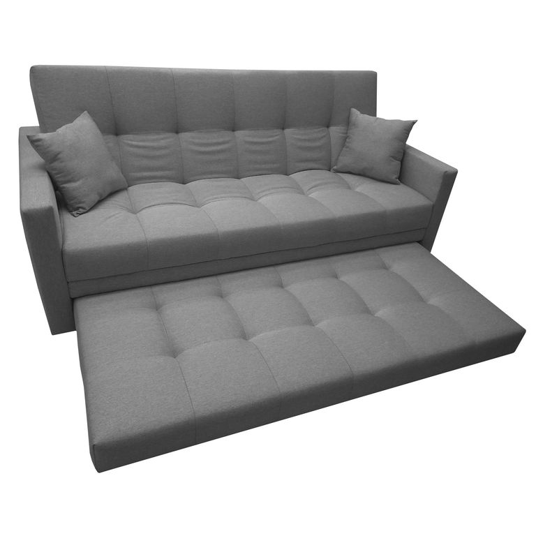 Sofá Cama Nido France 210X120 Piel Durazno Gris NEW CONFORT | falabella.com