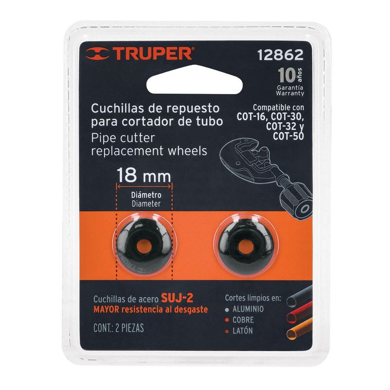 2 Cuchillas X Blíster Cortador Tubo de Cobre Truper TRUPER | falabella.com
