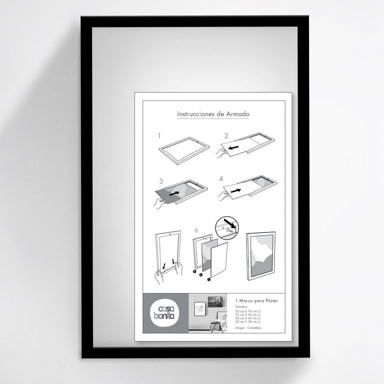 Marco Posters 45x30 Cm Negro | falabella.com