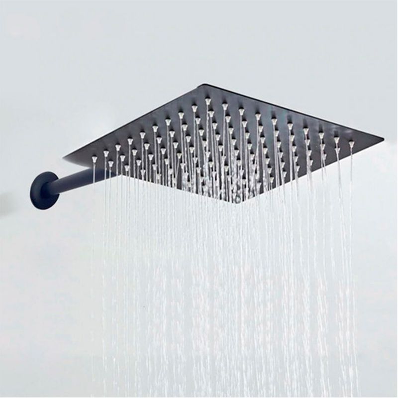 Ducha Regadera Metalica Cuadrada 30 Cms-Negra 14702 GENERICO ...