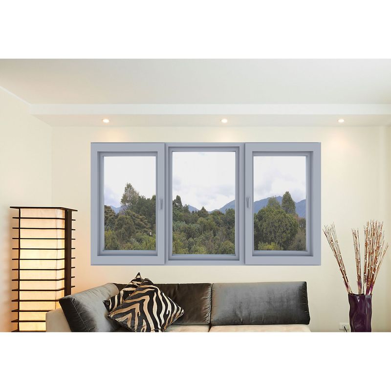 Ventana Batiente + Fijo + Batiente Premium Aluminio/Blanco | falabella.com