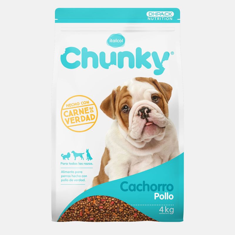 Alimento Seco Para Perro Chunky Cachorro Nuggets Pollo 4kg CHUNKY ...