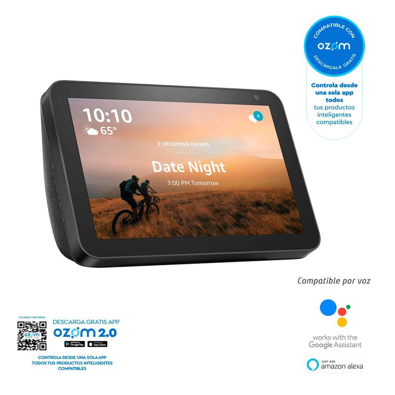 Asistente Inteligente Echo show 8 Alexa Hddisplayng AMAZON | falabella.com