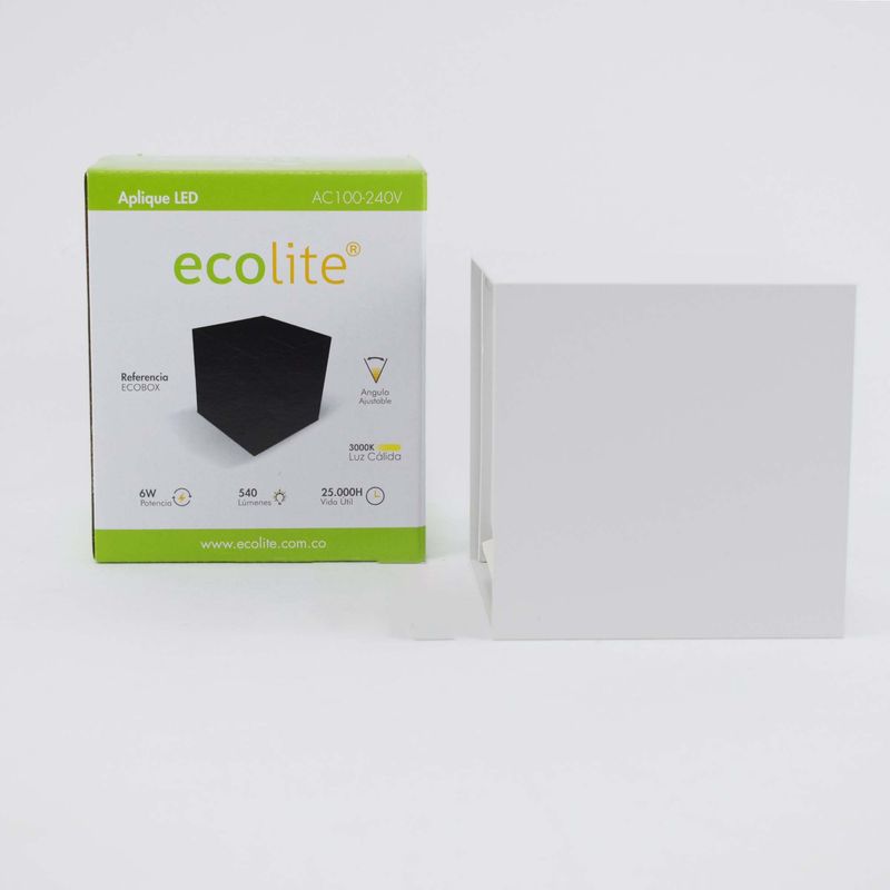 Aplique LED Ecobox Blanco 6W 3000K ECOLITE | falabella.com