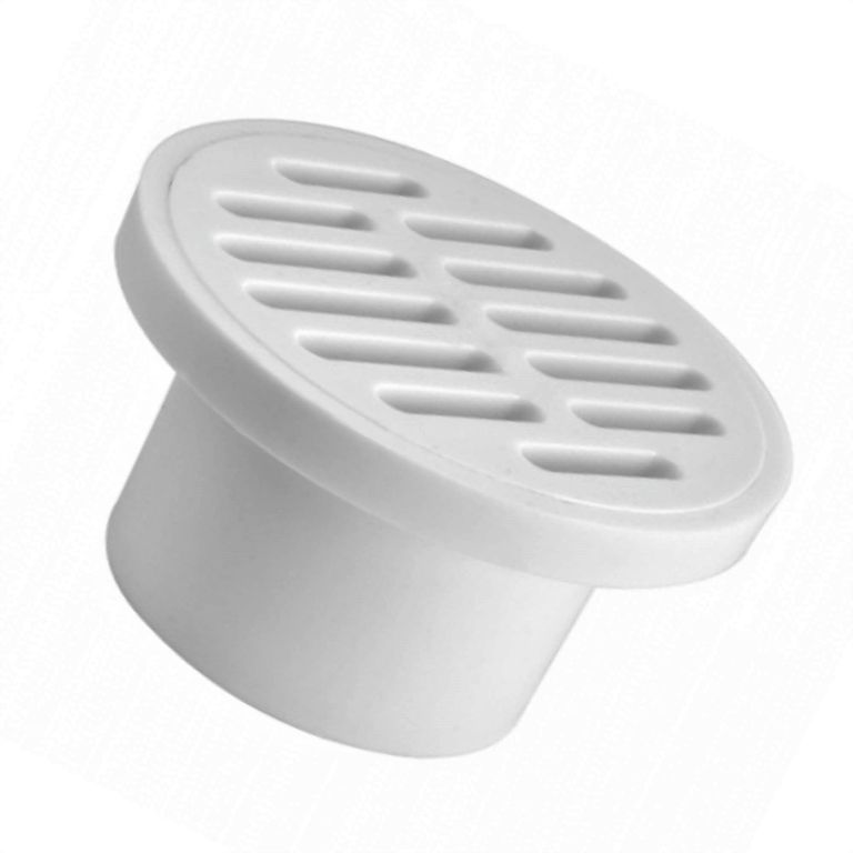 Rejilla Tradicional 4 pulg x 2 pulg Plástico Blanco para Tubería 2 pulg ...