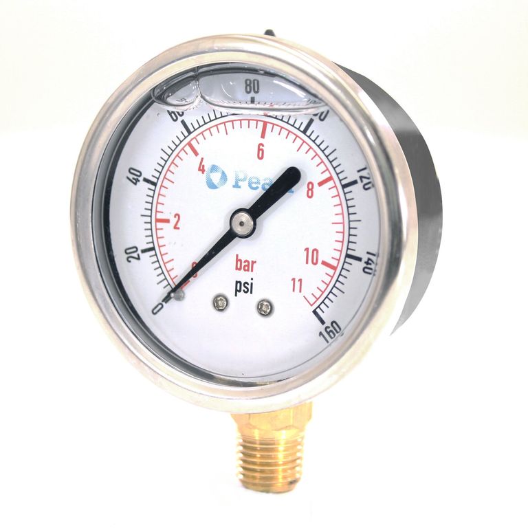 Manómetro Glicerina 0 - 160 Psi 2.5pg PEARL | falabella.com