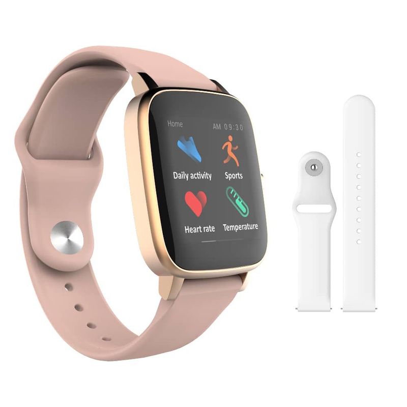 Reloj Smartwatch 1900 con Doble Pulso Rosado y Blanco MULTITECH ...