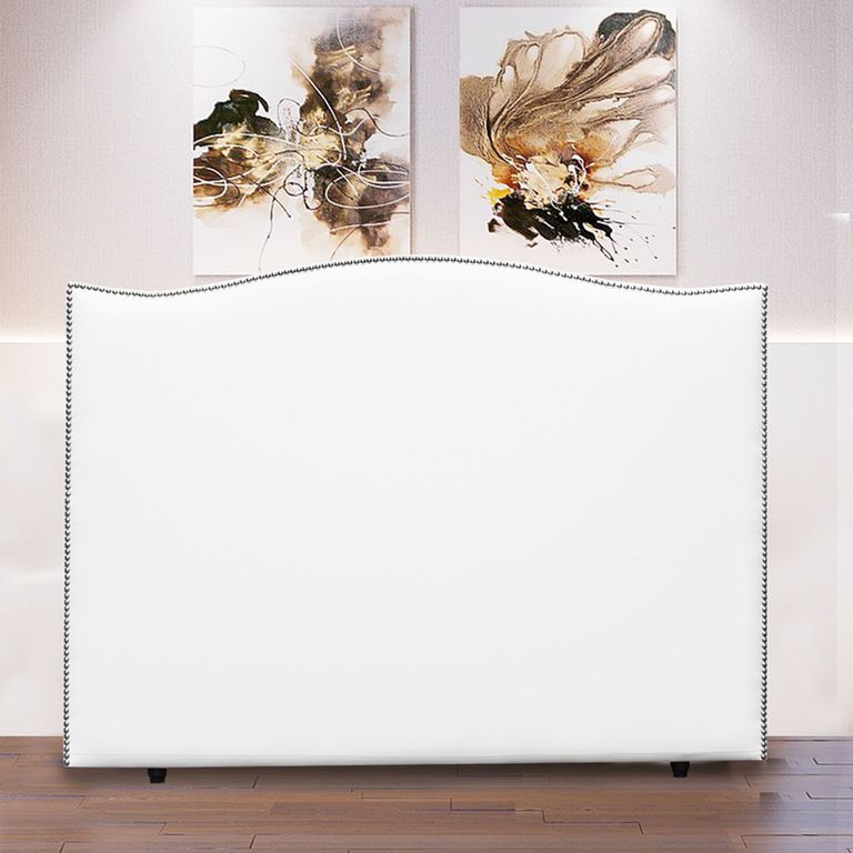 Cabecero con Estoperol 200X130 Ecocuero Blanco MAGIC CLASS | falabella.com