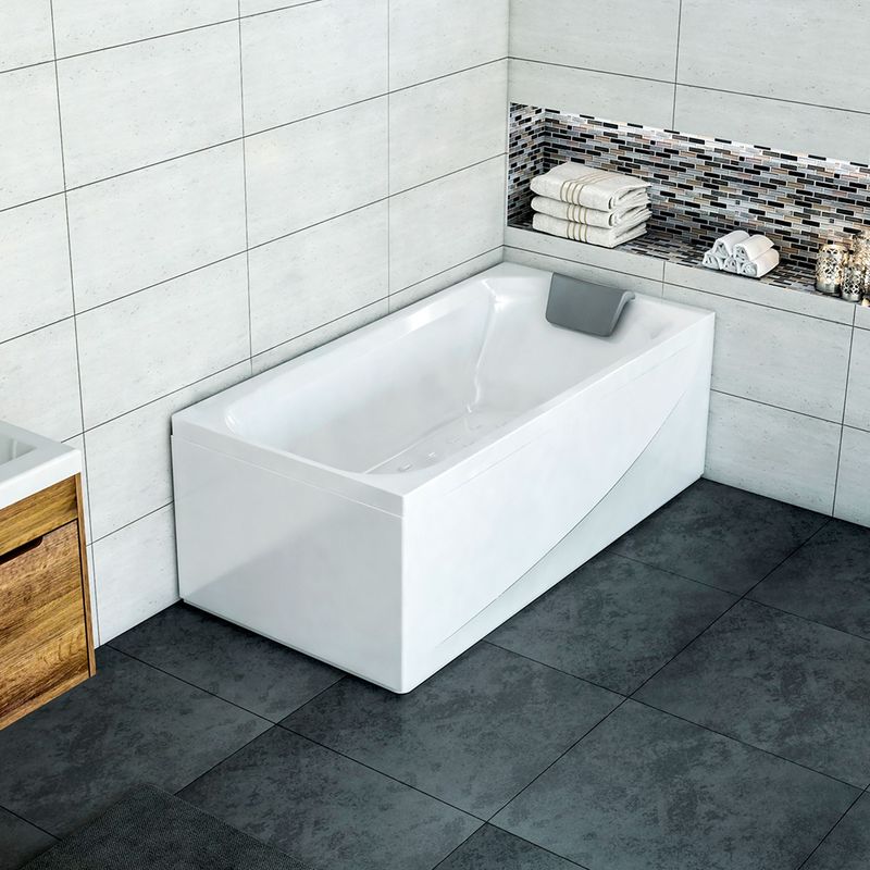 Tina americana portátil plus izquierda 152x75cm blanco firplak FIRPLAK ...