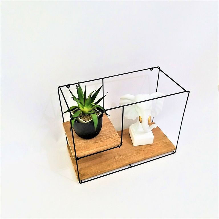 Repisa Rectangular 28x38x18 Negro MOBISTUDIO | falabella.com