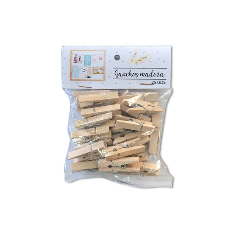 Set de 25 Ganchos Madera Decorativos AREAS | falabella.com
