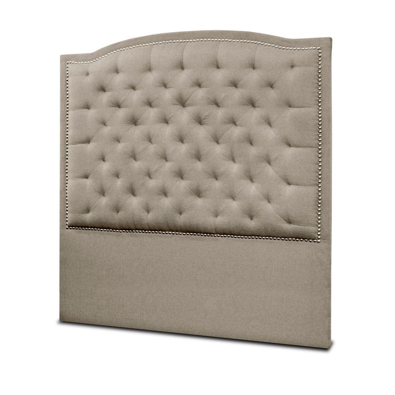 Cabecero Lawrence Capitoneado para Cama Queen 160X160X10 Camel MUEBLES ...