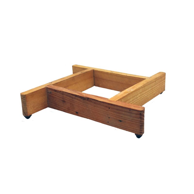 Base Para Matera De Madera Cuadrado 30cm Café GENERICO | falabella.com