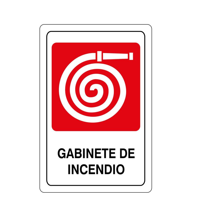 Señal Protección Gabinete Incendio 32.5x22.5cm-1 GENERICO | falabella.com
