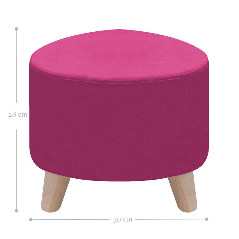 Puff Triangular Sídney 28x30x30 Fucsia DORMILANDIA | falabella.com