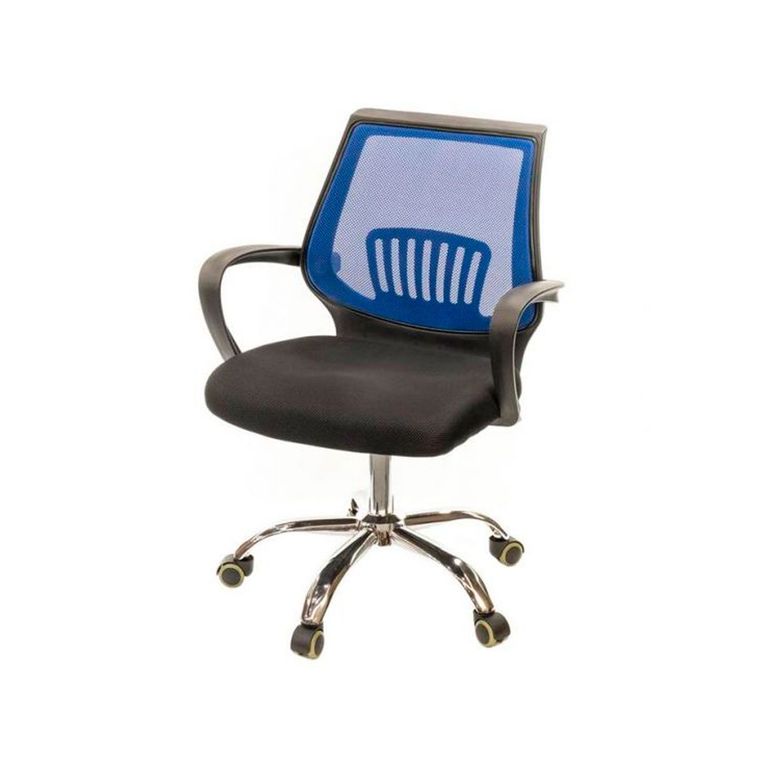 Silla de escritorio Secretarial Negro/Azul Moblihouse Superior ...