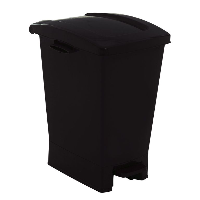 Caneca Plástica 27L Negra-No Aprovechables Con Pedal GENERICO ...