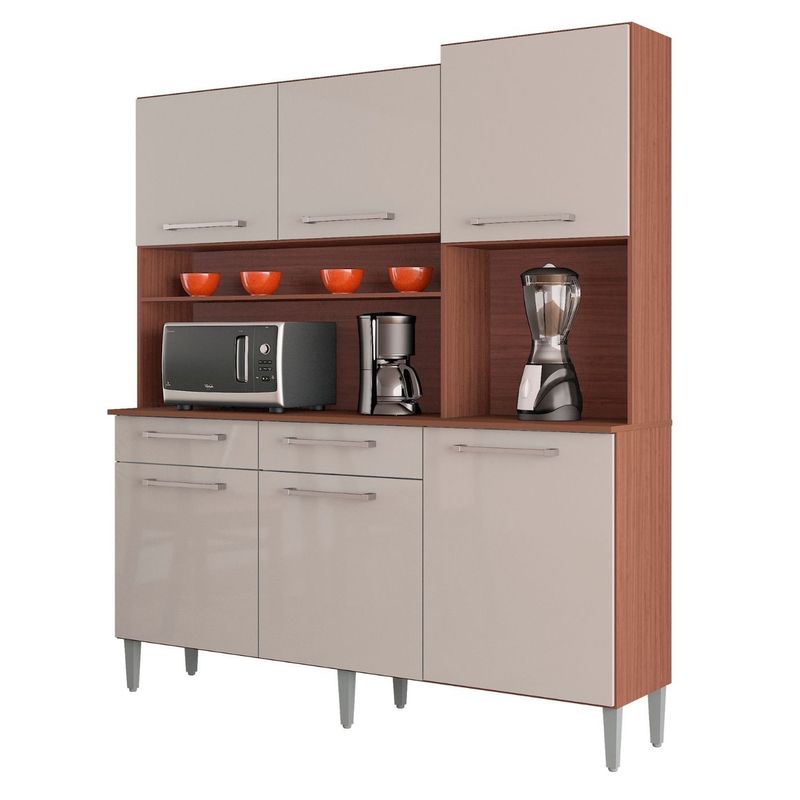 Alacena Valeria 6 Pta 185x160x40 cm Cap/Hueso AKIVOY | falabella.com