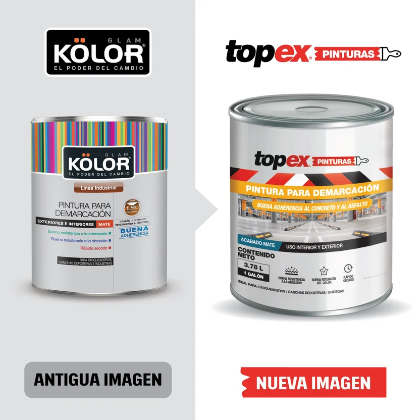 Pintura Para Pisos Exterior e Interior Demarcación Azul Topex 1 galón ...