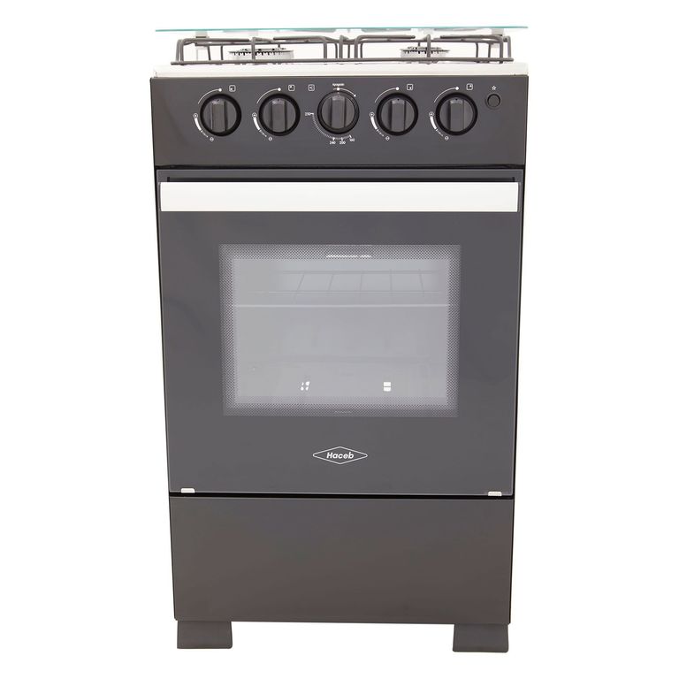 Estufa de Piso 4 Puestos Gas Natural Negro ROMERO 50-V HACEB ...
