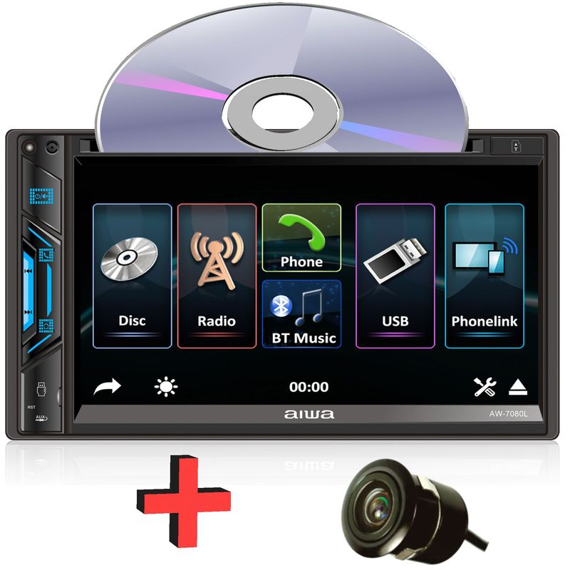 Radio Carro Aiwa Dvd Pantalla 6.9 Mirrorlink Blu AIWA | falabella.com