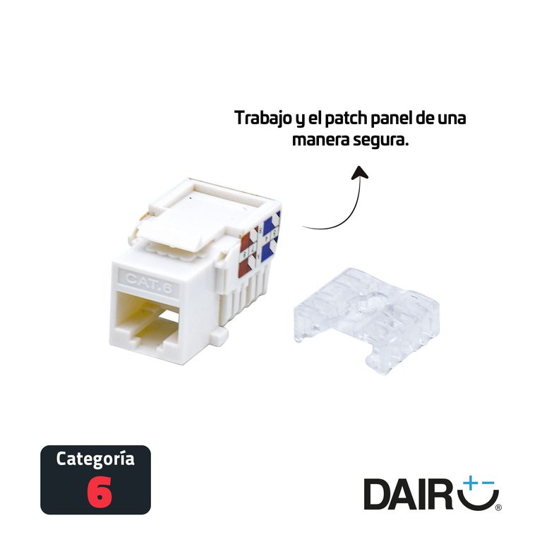 Jack Rj-45 Para Incrustar Cat 6 Blanco DAIRU | falabella.com
