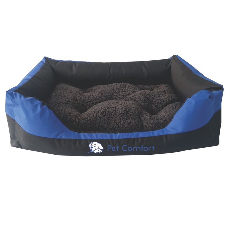 Cama Para Perro Touch 66x48x20cm Mediana Azul Pet Comfort PET COMFORT ...