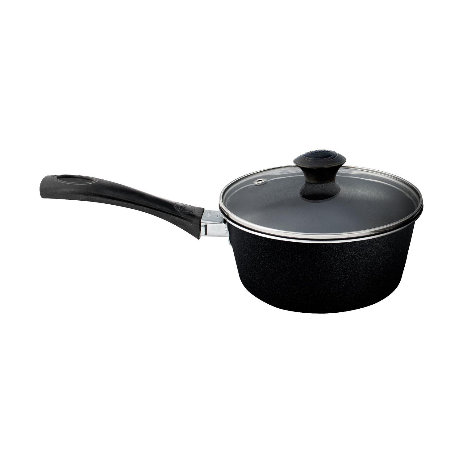 Olla Antiadherente en Aluminio 16cm 0.5 Litros con Tapa de Vidrio Just ...