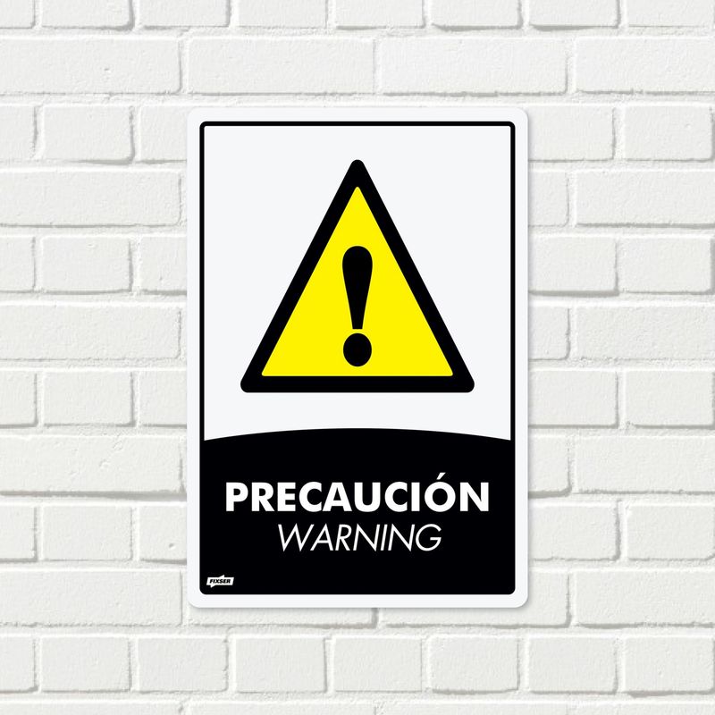 Señal Precaución 22X15Cm Poliestireno | falabella.com