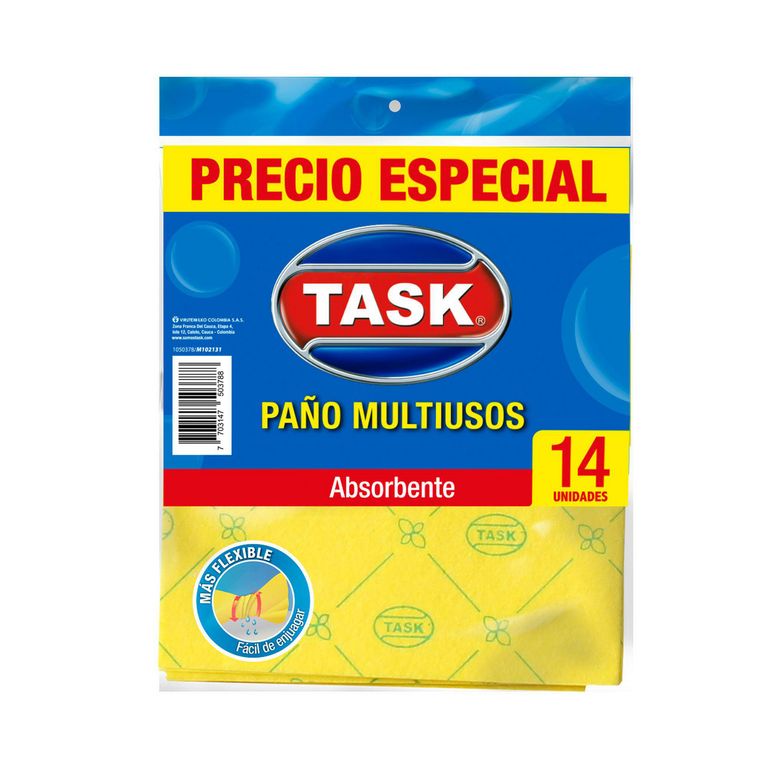 Paño Multiusos Task x14 Precio Especial TASK | falabella.com