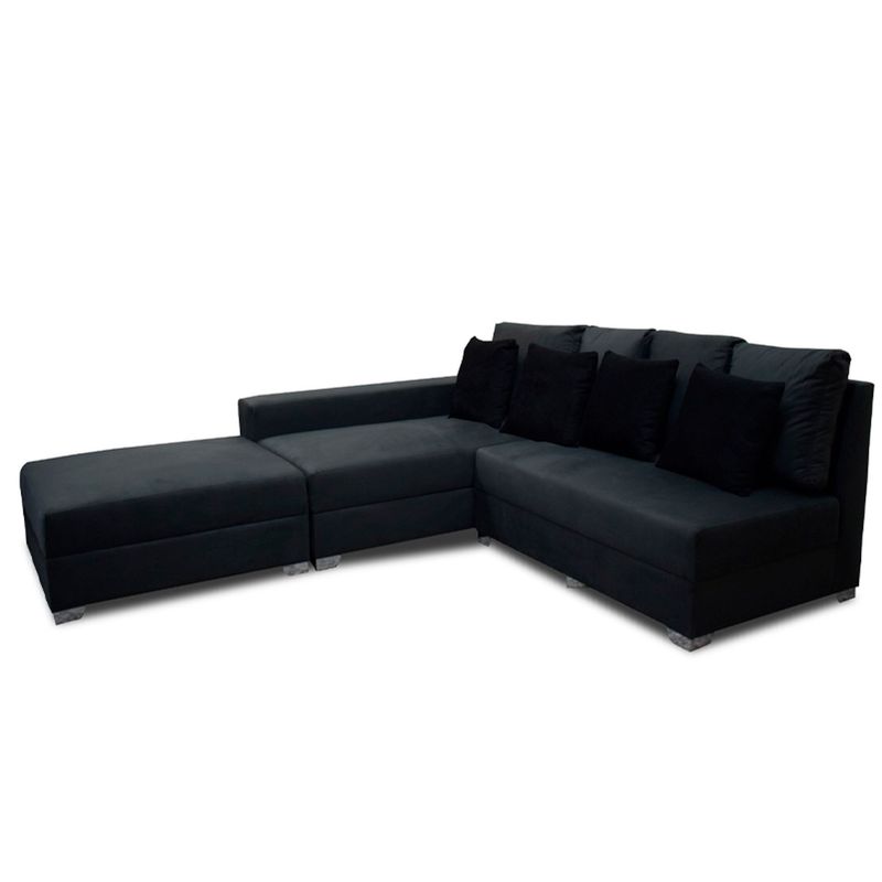 Sala Moderna Menfis Cuero Sintético Negro MAGIC CLASS | falabella.com