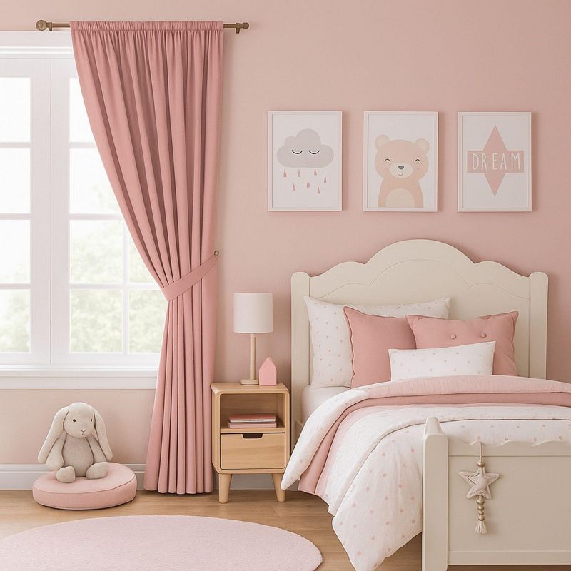 Cortina Lino Visillo Palo Rosa 140x220 cm CASA BONITA | falabella.com