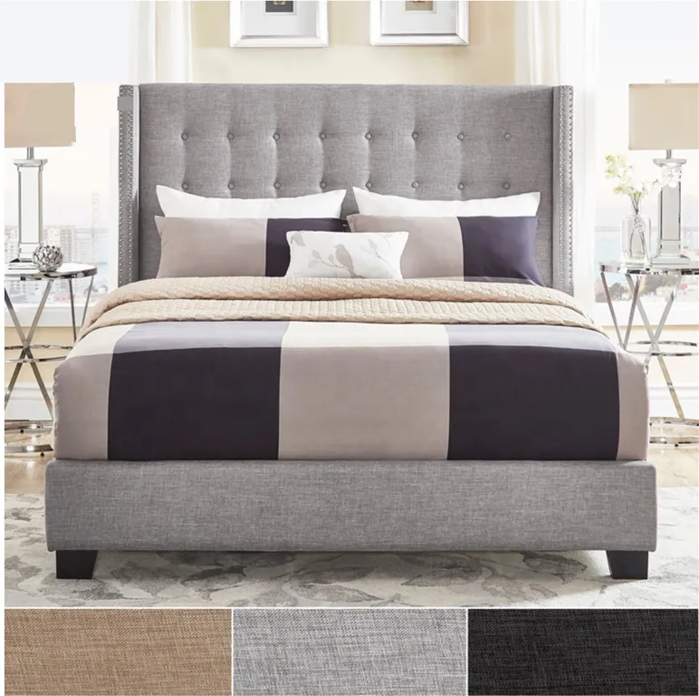 Combo Premier Base Cama + Cabecero + Colchón Queen 160x190 Gris ...